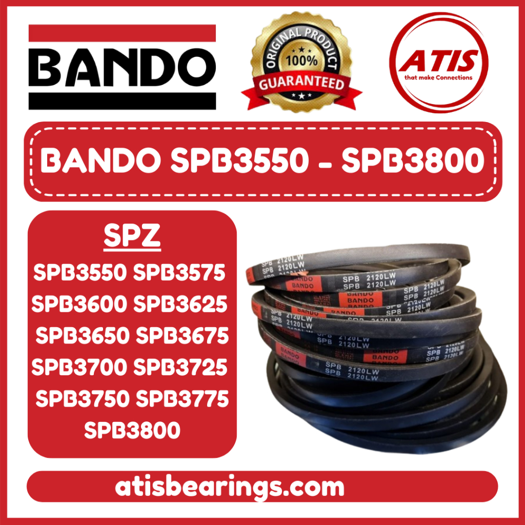BANDO LW SPB3550 SPB3575 SPB3600 SPB3625 SPB3650 SPB3675 SPB3700 SPB3725 SPB3750 SPB3775 SPB3800 ...