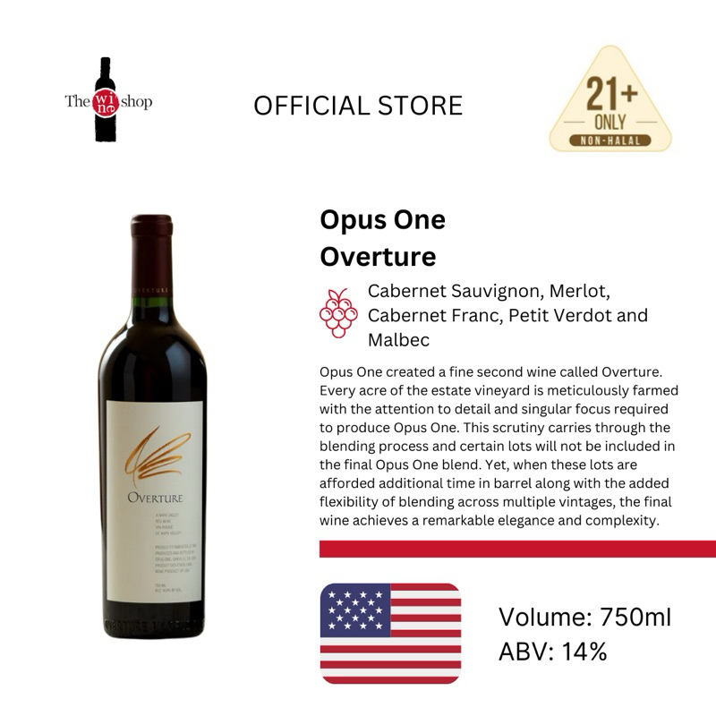 Opus One Overture 750ml | Shopee Malaysia