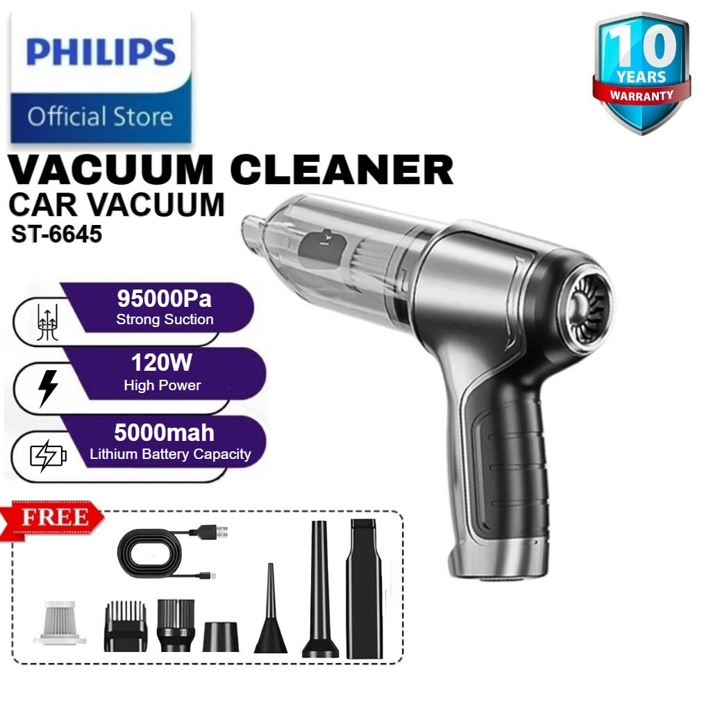 Philips Vacuum Car Vacuum Cordless Vacuum Cleaner Hand Vacuum Kereta ...