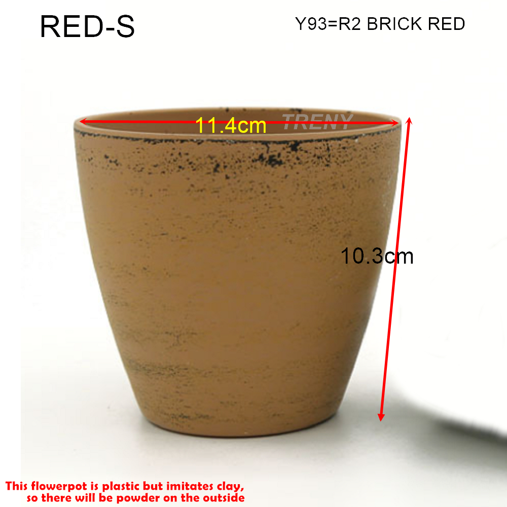 TRENY Pasu Melamine Flower Pot Vase Pelbagai Size Pasu Bunga Orkid Pasu ...