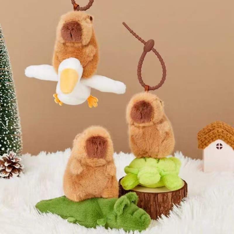 [Ready Stock] Capybara plush toy riding capybara capybara patung ...
