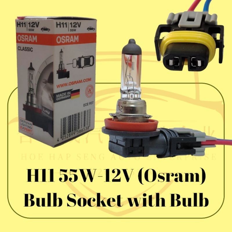 HOE/BH-6126-1 2pin-Female H11 BULB CONNECTOR SOCKET USER CAR PERODUA/TOYOTA/NISSAN | Shopee Malaysia