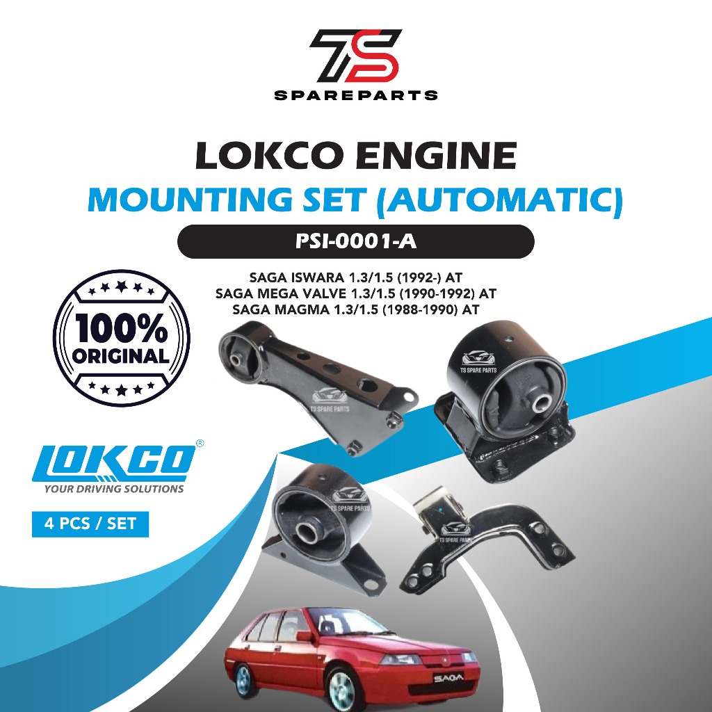 LOKCO Engine Mounting Proton SAGA ISWARA 1.3/1.5 AT (1992-), SAGA MEGA ...