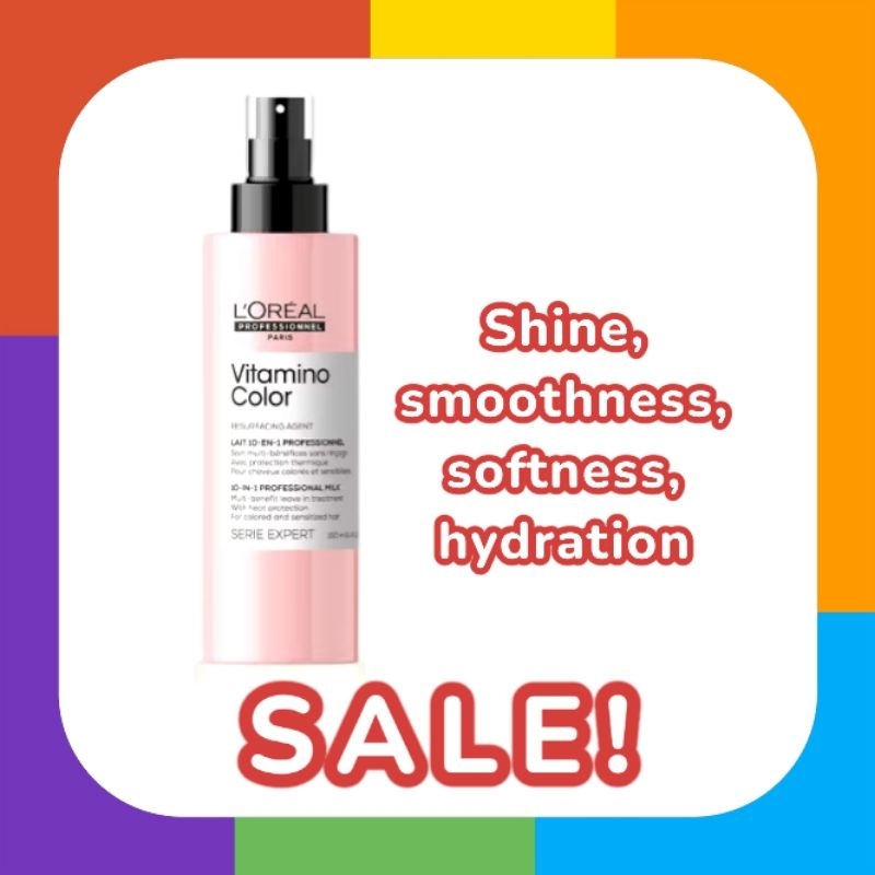 Loreal vitamino color 10 in 1 leave in treatment 190ml | Shopee Malaysia