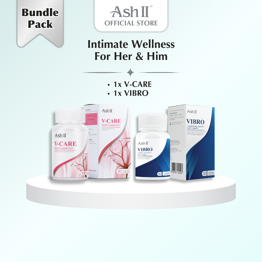ASH II V-CARE + VIBRO Intimate Wellness For Her & Him (Vaginal Health & Prostate Health ...