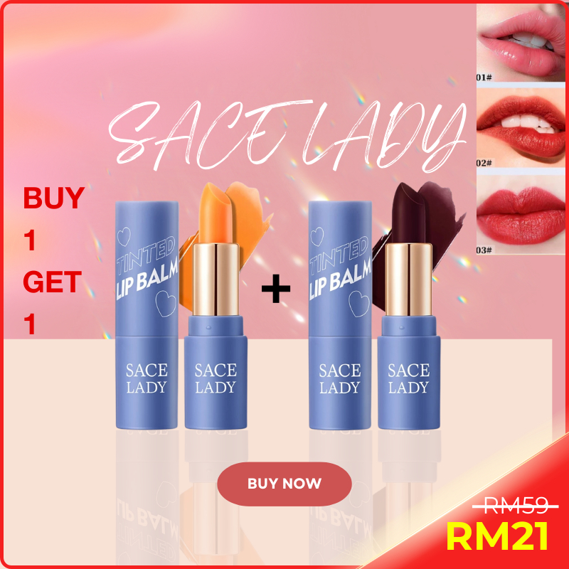 SACE LADY Lip Balm Waterproof Color Liptint Moisturizing Temperature ...