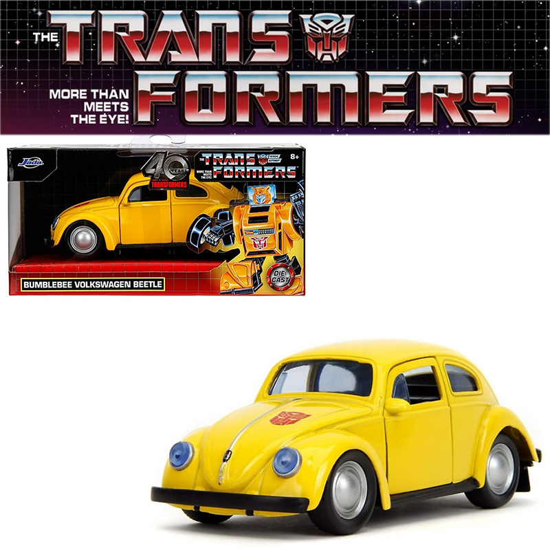 TRANSFORMERS G1 (TV series) Bumblebee Volkswagen Old Beetle 1:32 Diecast Model Collection Car ...