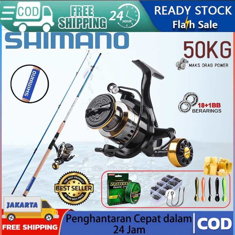 Pancing Set Fishing Rod Set Barang Pancing Combo Set Joran Pancing Set ...