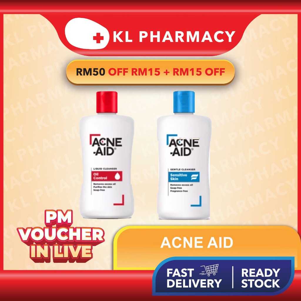 Acne-Aid Oil Control Liquid Cleanser/ Sensitive Skin Gentle Cleanser ...