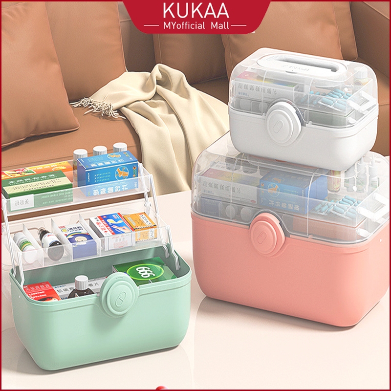 IKEA First Aid Kit Plastic Multi-layer Ubat Kotak Simpan Medicine ...