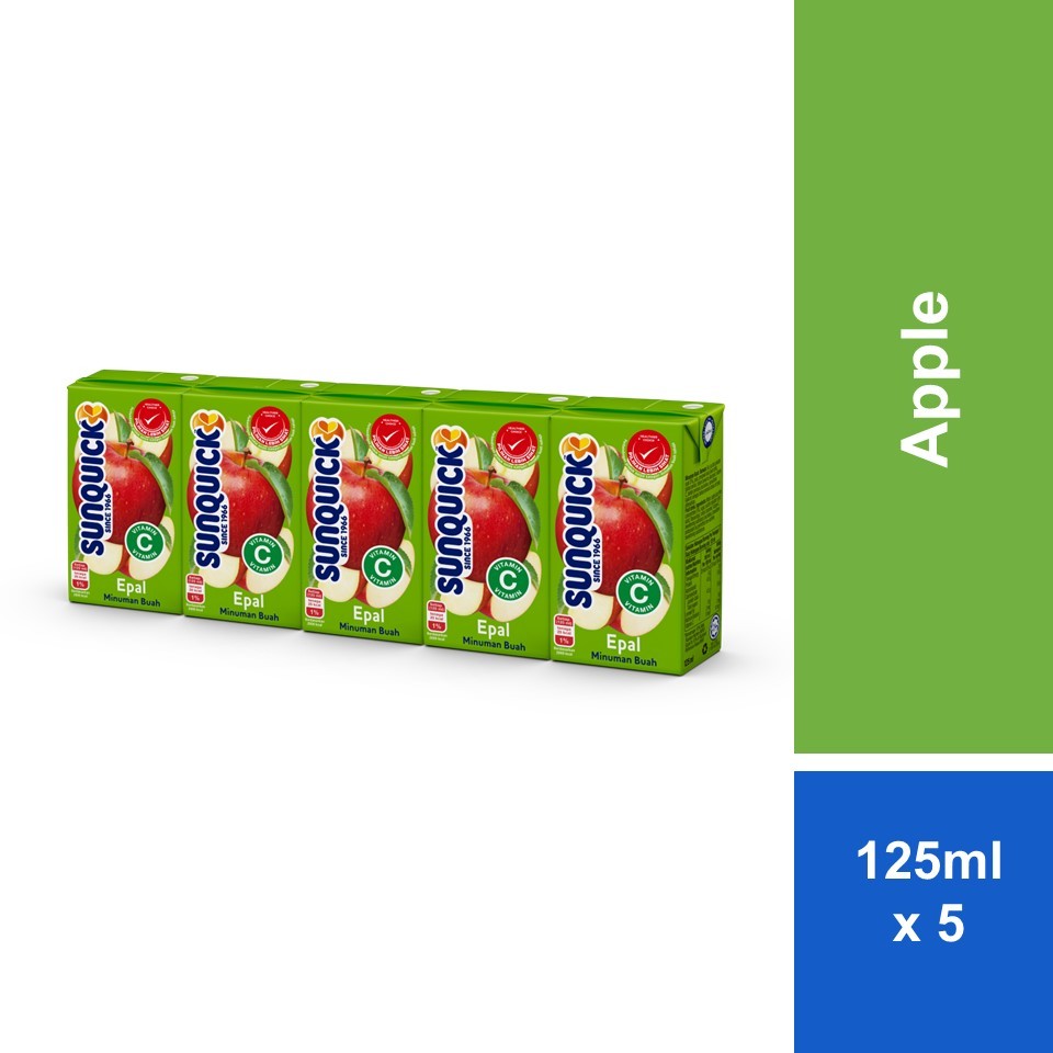 Sunquick Fruit Drink - Apple (5 x 125ml) | Shopee Malaysia