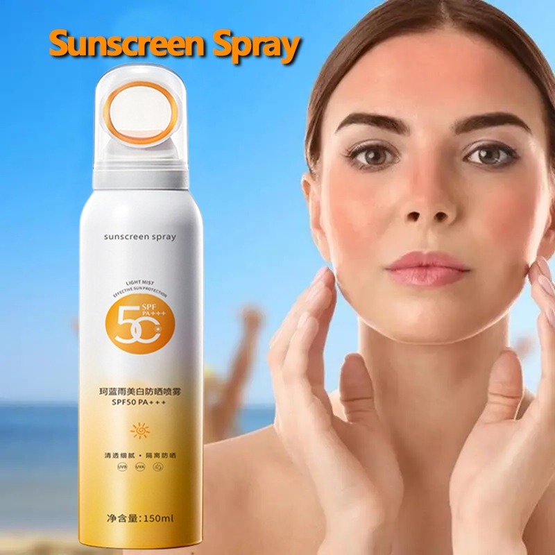 Sunscreen Facial Mist Sweatproof SPF 50 Long Lasting Sunscreen Mist ...