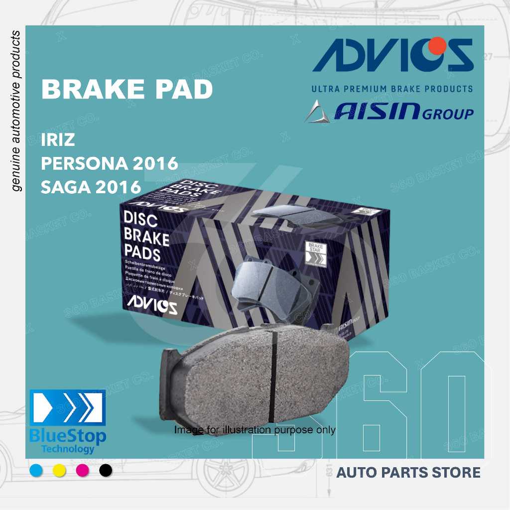 ADVICS ORIGINAL PROTON IRIZ NEW SAGA VVT PERSONA VVT (BREK PAD ...