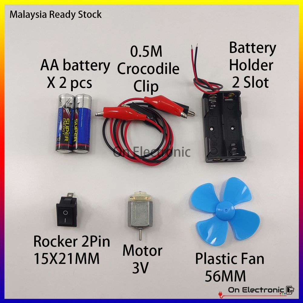 1 Set School DIY Project Electronic Motor Fan Tool Kits Experiment Set ...