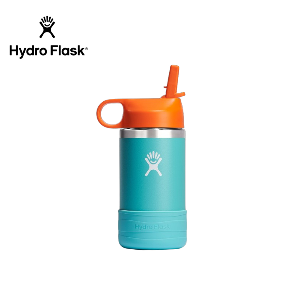 Hydro Flask Kids Wide Mouth Straw Cap & Boot Stainless Steel Water ...
