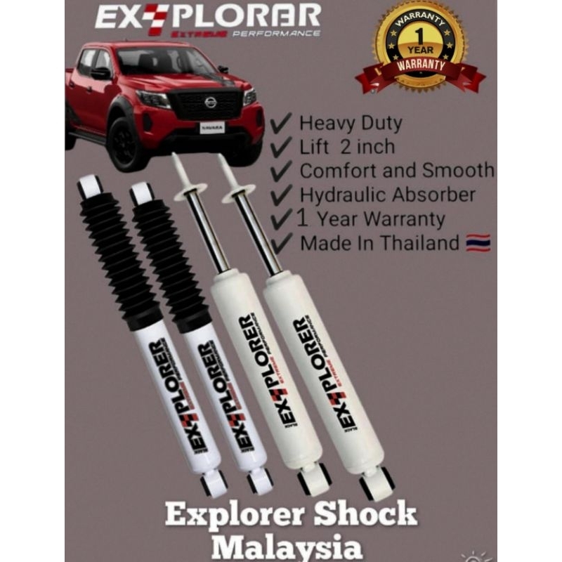 Explorer Absorber ,Nissan Navara NP 300 , Lift Up 2 Inch ( Front and ...