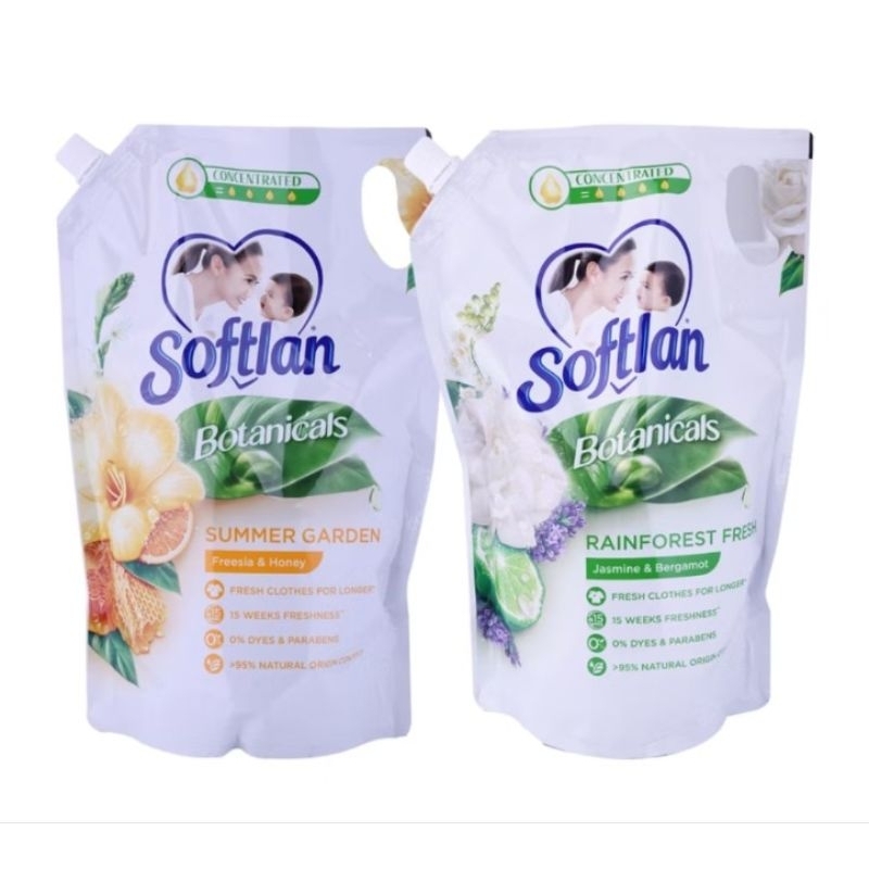 SOFTLAN Botanicals Refill Rainforest Fresh | SuMmer Garden 1.3l - 2 ...
