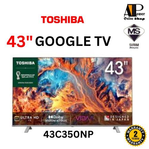 [Fast Shipping] Toshiba Full HD Android / Smarts LED TV (43") 43C350NP ...
