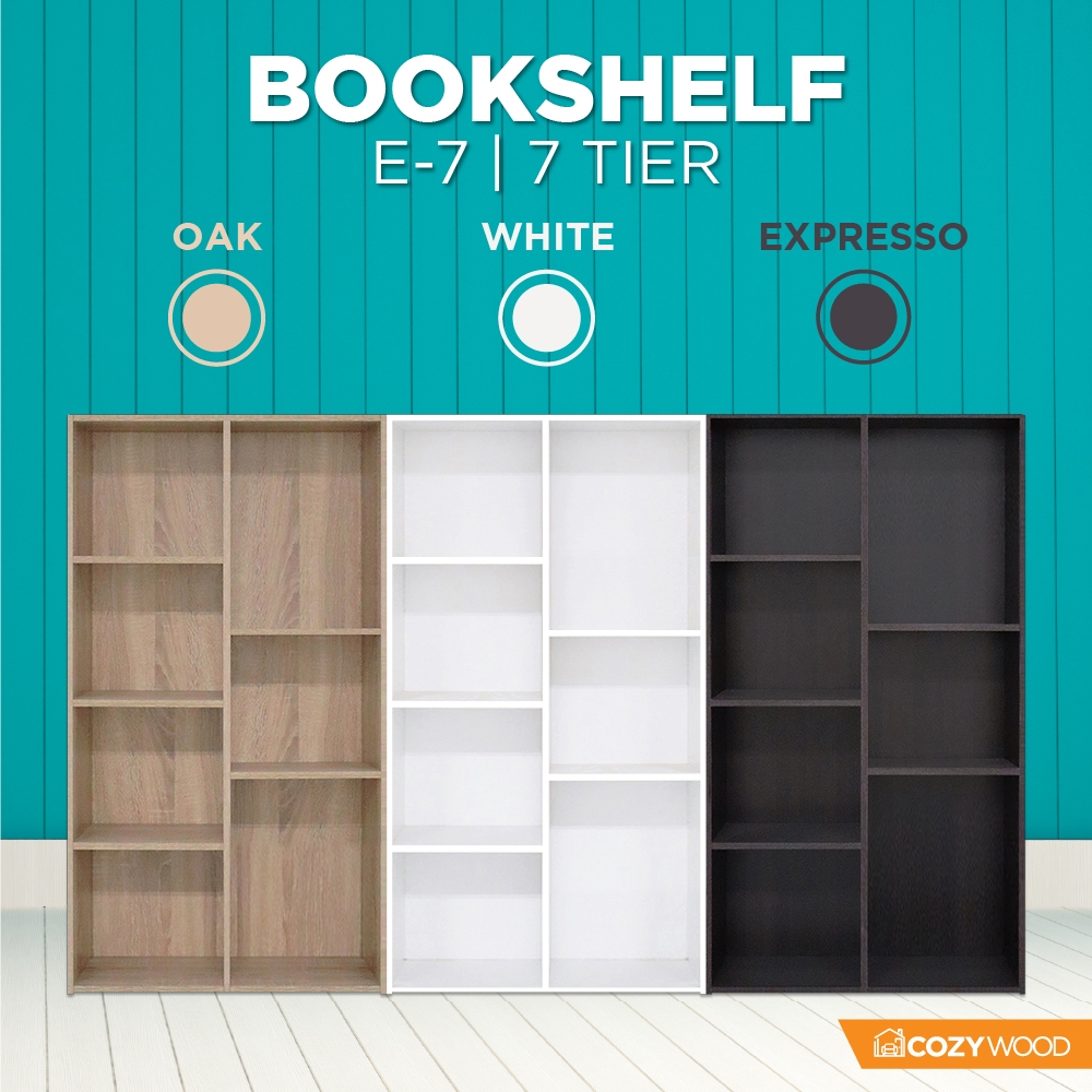 [COZY] 7 Tier Bookshelf/DIY Utility Shelf/Multipurpose Shelf/Rak Buku 7 ...
