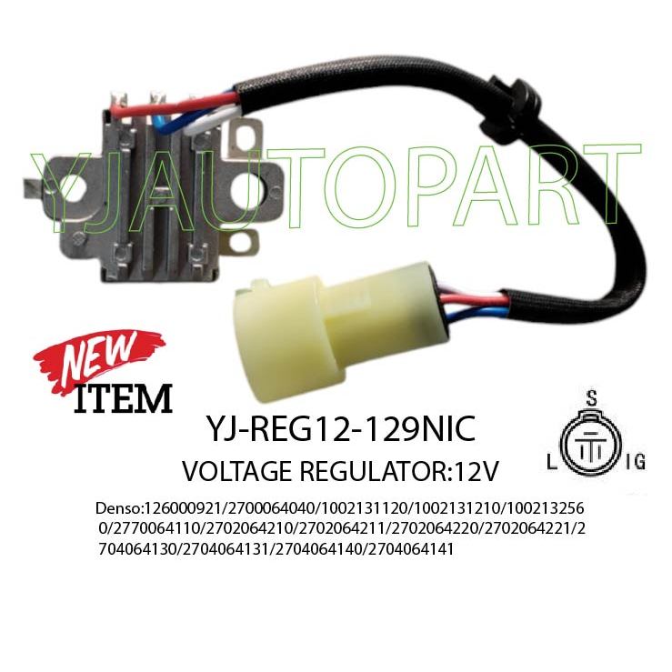 TOYOTA HILUX 2L& NHR & HICOM & NKR ALTERNATOR VOLTAGE REGULATOR/HOLDER ...