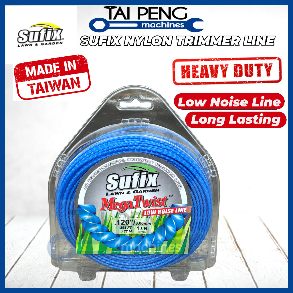 SUFIX MEGA TWIST BRUSH CUTTER NYLON ROPE TWIST TYPE | Shopee Malaysia