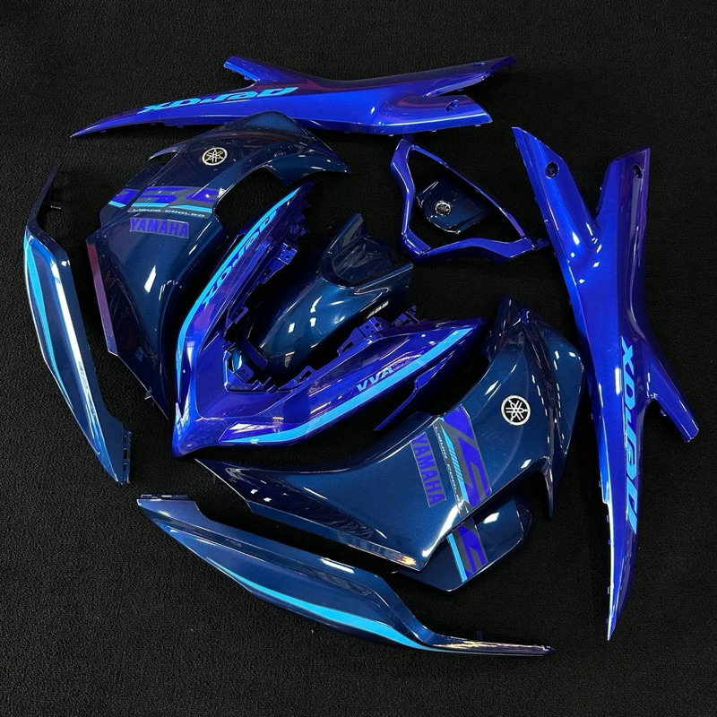 COVERSET NVX V2 HLD AEROX ICON BLUE CUSTOM KILAT 2022 | Shopee Malaysia