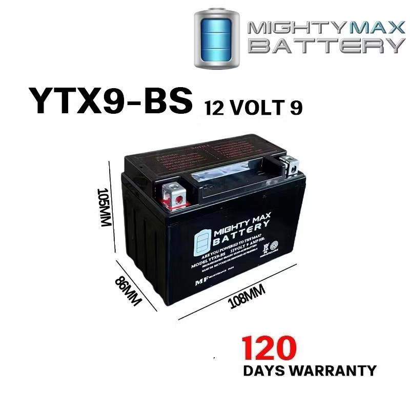 YTX9-BS MIGHTY MAX BATTERY KTM DUKE 200 390 CBR250 GSF400 NINJA 250 ...