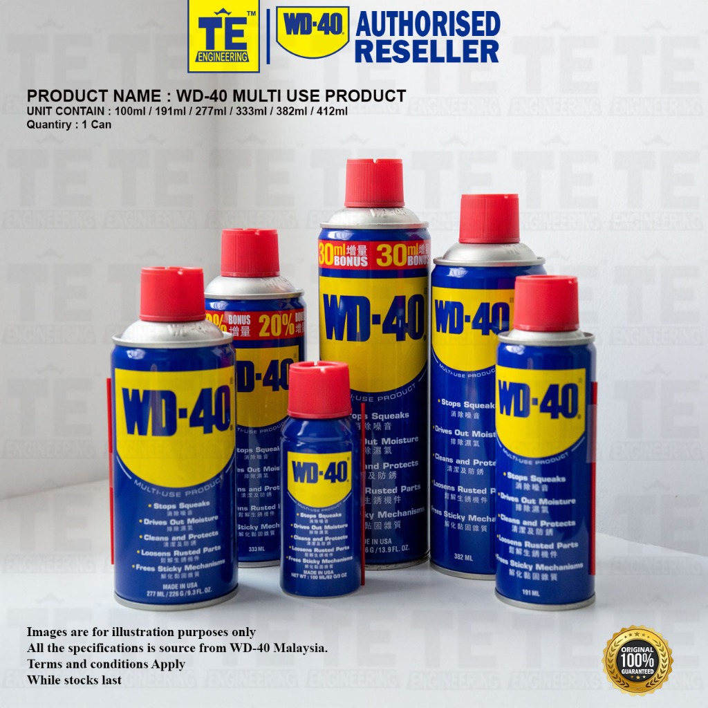 WD-40 Multi-Use Product Multi-Purpose Lubricant (100ml/277ml/333ml/382ml/412ml) | Shopee Malaysia