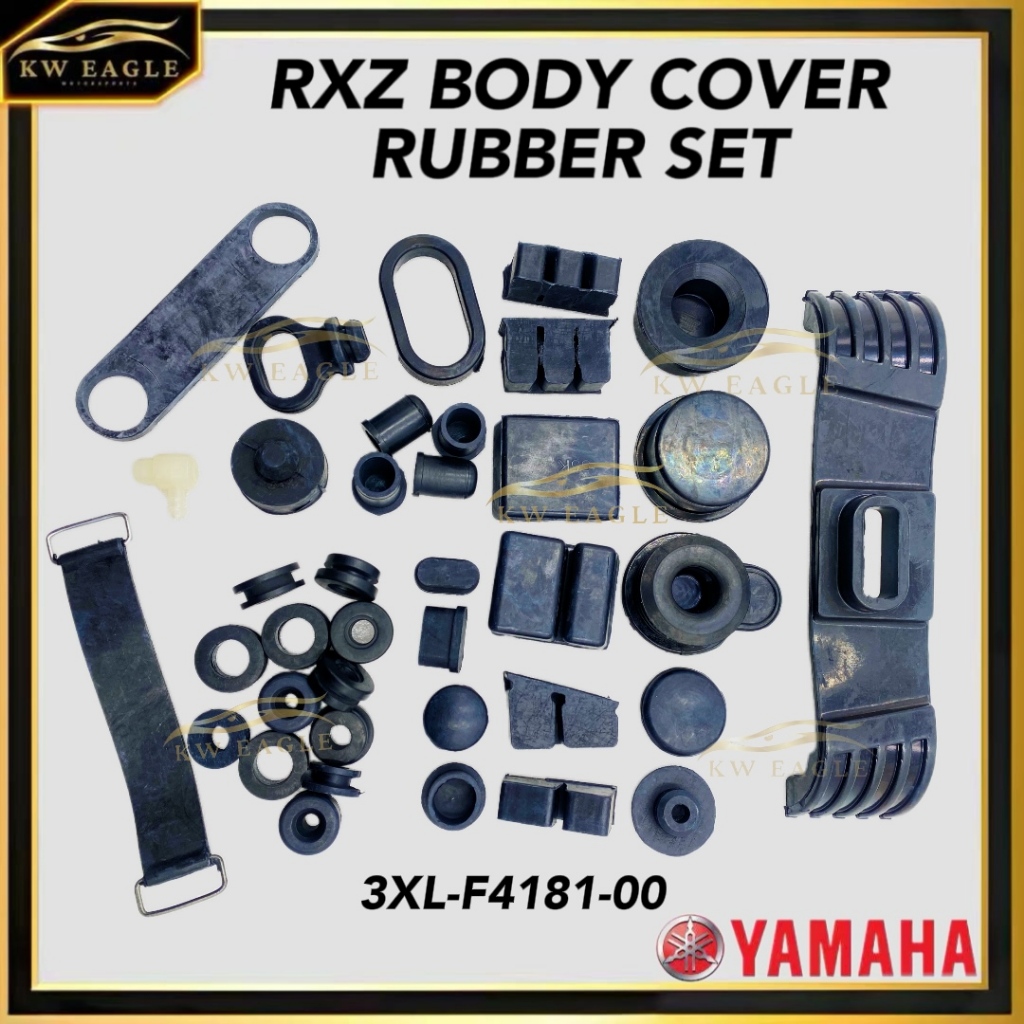 YAMAHA RXZ MILI MILLE BOSH BODY COVER RUBBER DAMPER SET GETAH FRAME ...