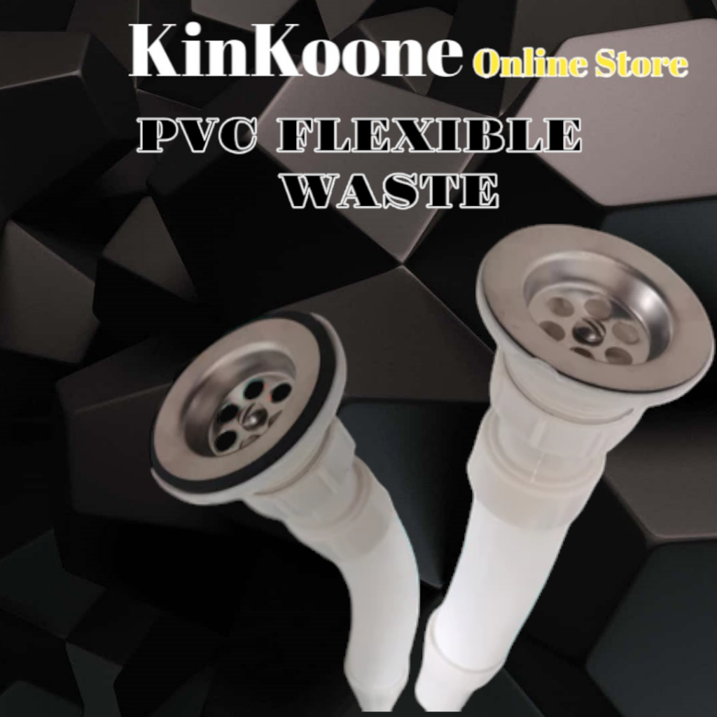 Flexible Waste UPVC Drain Hose in Sink Outlet for Plumbing Faucet Bas ...
