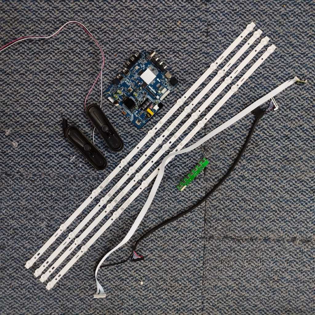 EXPOSE LED-43AS SMART TV 43" MAIN BOARD, BACKLIGHTS, SPEAKER, CONNECTOR ...