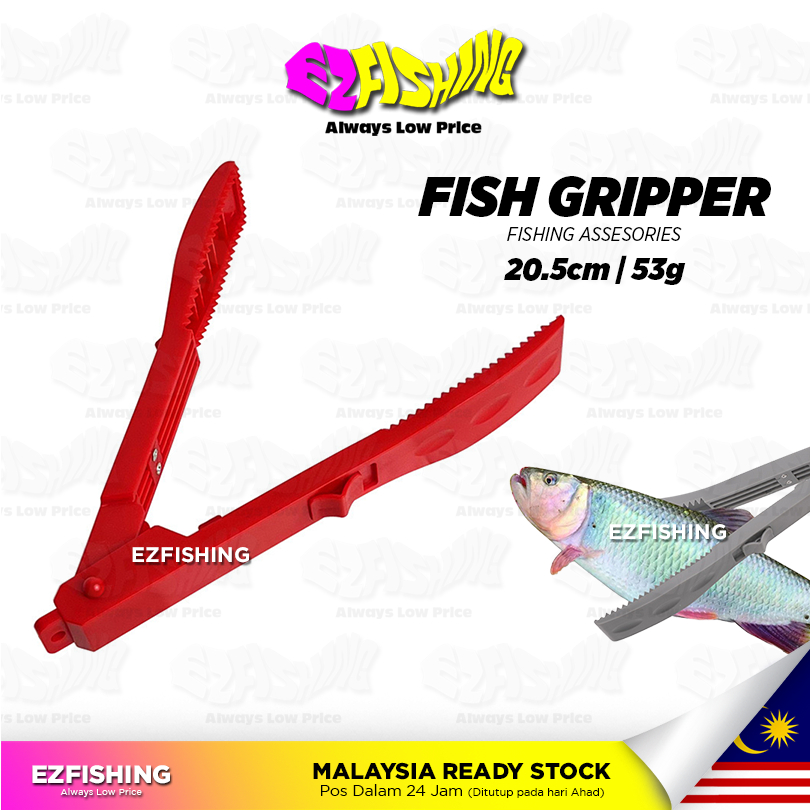 EZF Fish Gripper Plastic Fish Control Plier Telescopic buckle Fishing ...