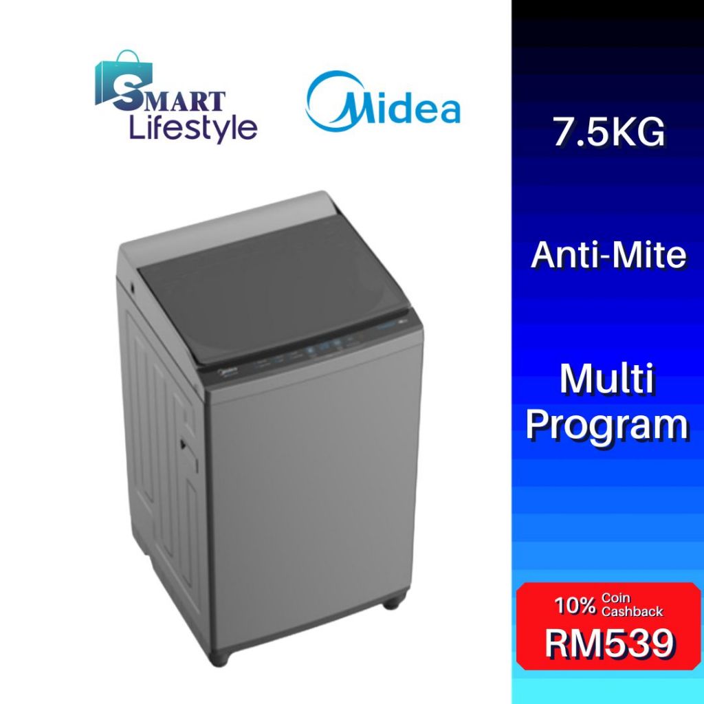 Midea Top Load Fully Auto Washing Machine 7.5KG MA100W75 | Shopee Malaysia