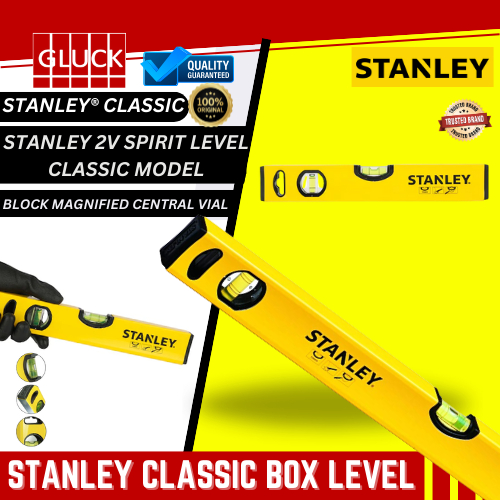 Stanley Spirit Level 2V Classic Box spirit level STANLEY SPIRIT LEVEL ...