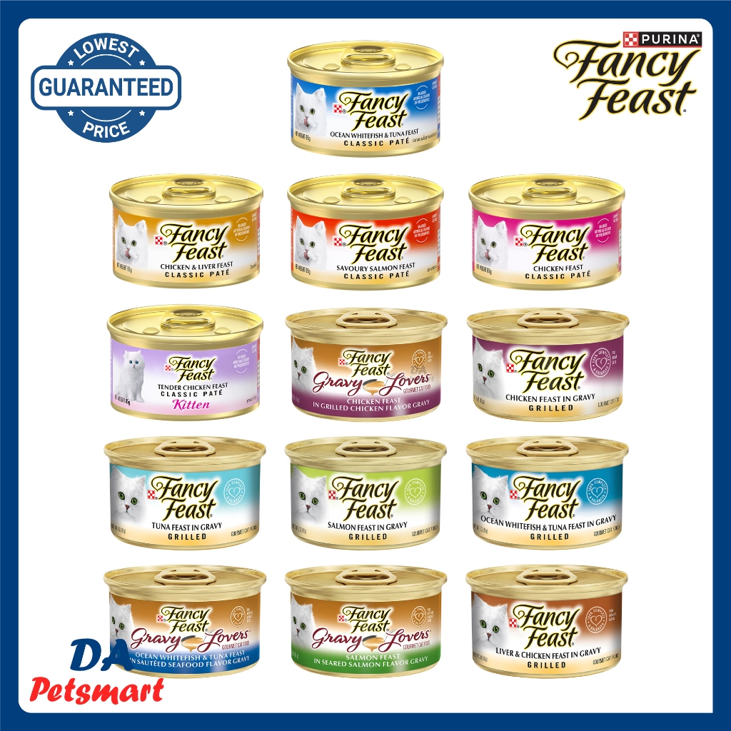 Fancy Feast Cat Canned / Wet Food 85g (Gravy/Grilled/Classic Pate ...