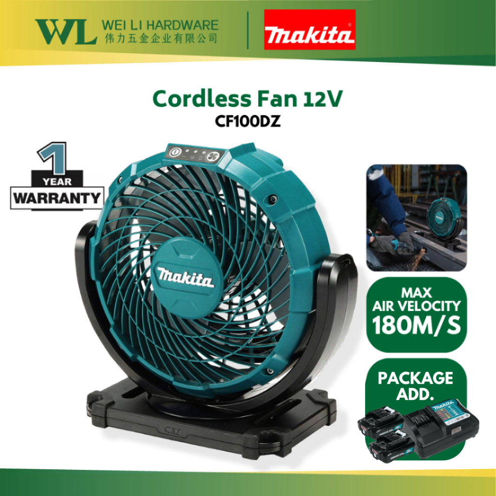 MAKITA Original CF100DZ Cordless Fan Portable 12V (1Year Warranty ...