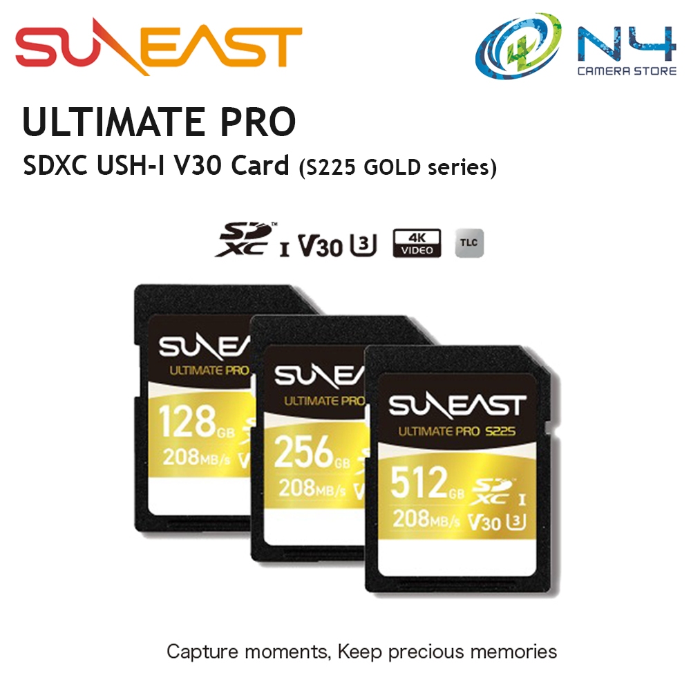 SUNEAST SDXC Card [V30] Max R 208MB/s U3 4K UHD ULTIMATE PRO 128GB / 256GB / 512GB | Shopee Malaysia