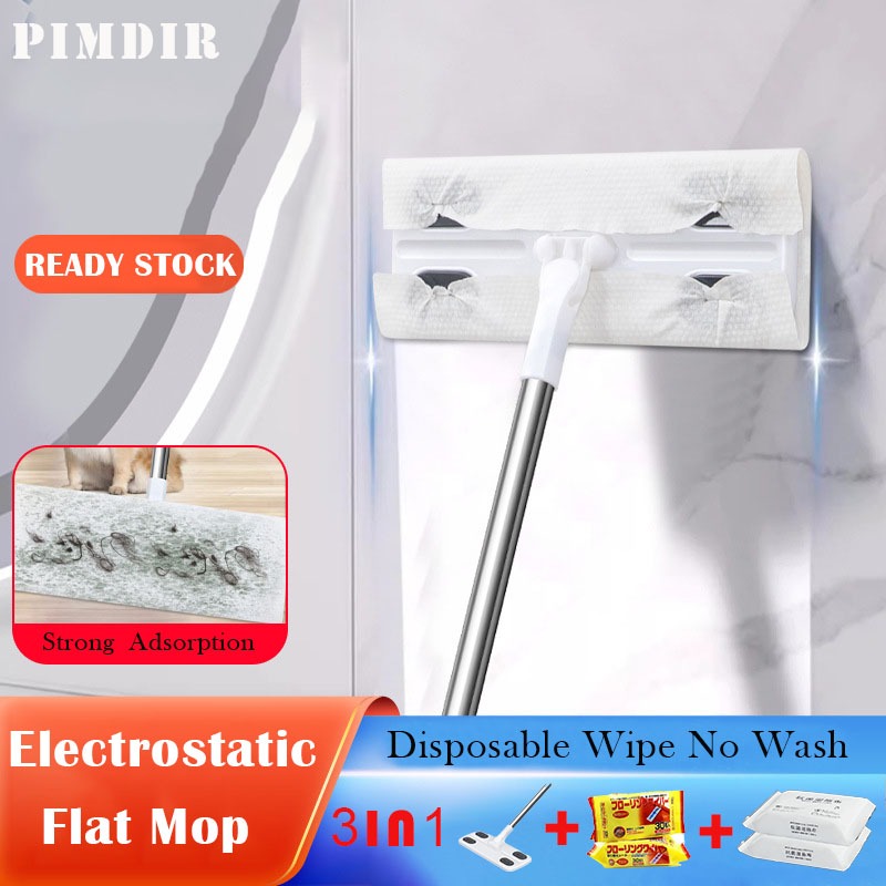 Mop Tisu Pakai Buang Wet Dry Wipe Tissue Wipes Kertas Pengelap Lantai ...