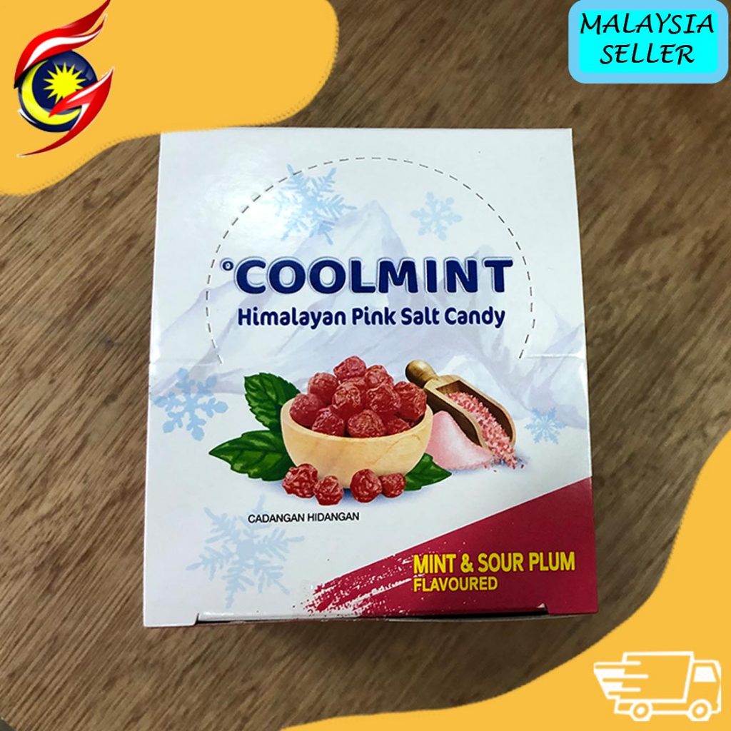 COOLMINT HIMALAYAN PINK SALT CANDY MINT&SOUR PLUM FLAVOURED 15GX12PACK ...