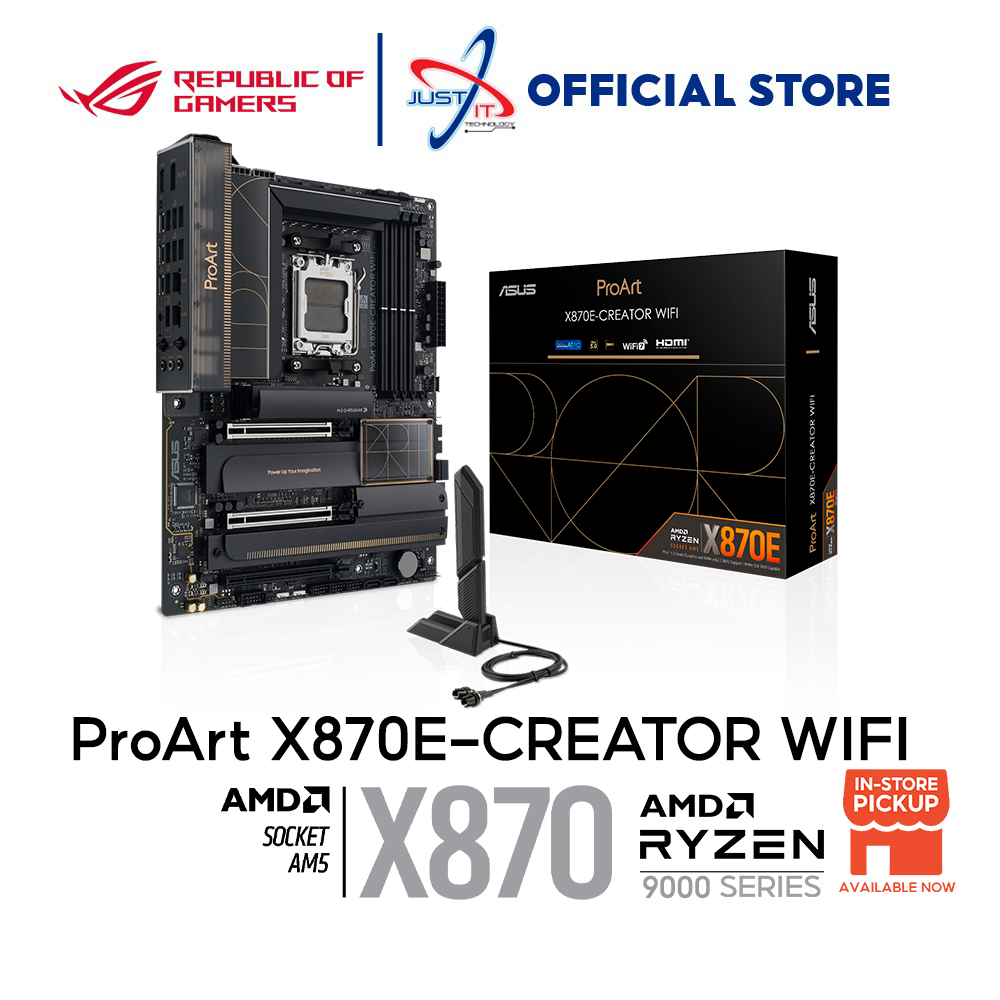 ASUS ProArt X870E-CREATOR WIFI DDR5 / D5 AM5 GAMING MOTHERBOARD COMBO ...