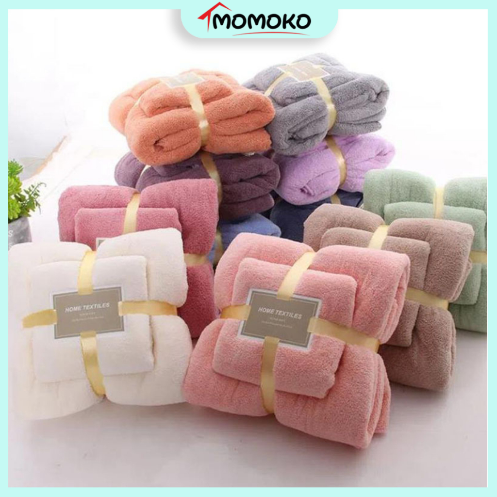 tuala mandi dewasa serap air towel bath 2 in 1 towel gift (Bath Towel ...