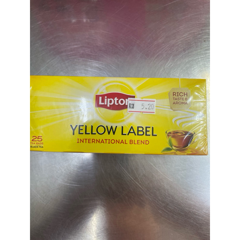 LIPTON YELLOW LABEL BLACK TEA 25 TEA BAGS x 2g | Shopee Malaysia