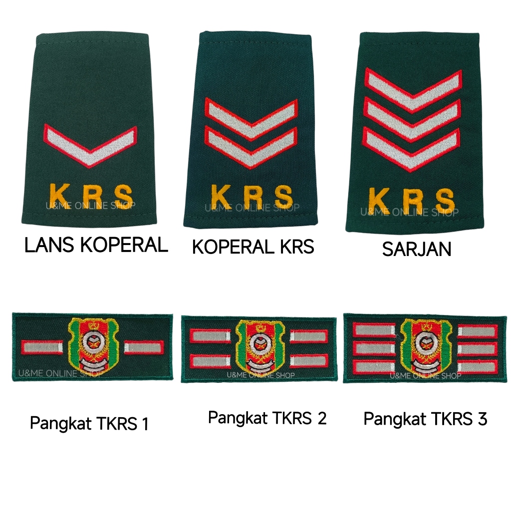 Pangkat Tkrs/krs Lencana Tkrs/krs Accessories Tkrs/krs | Shopee Malaysia