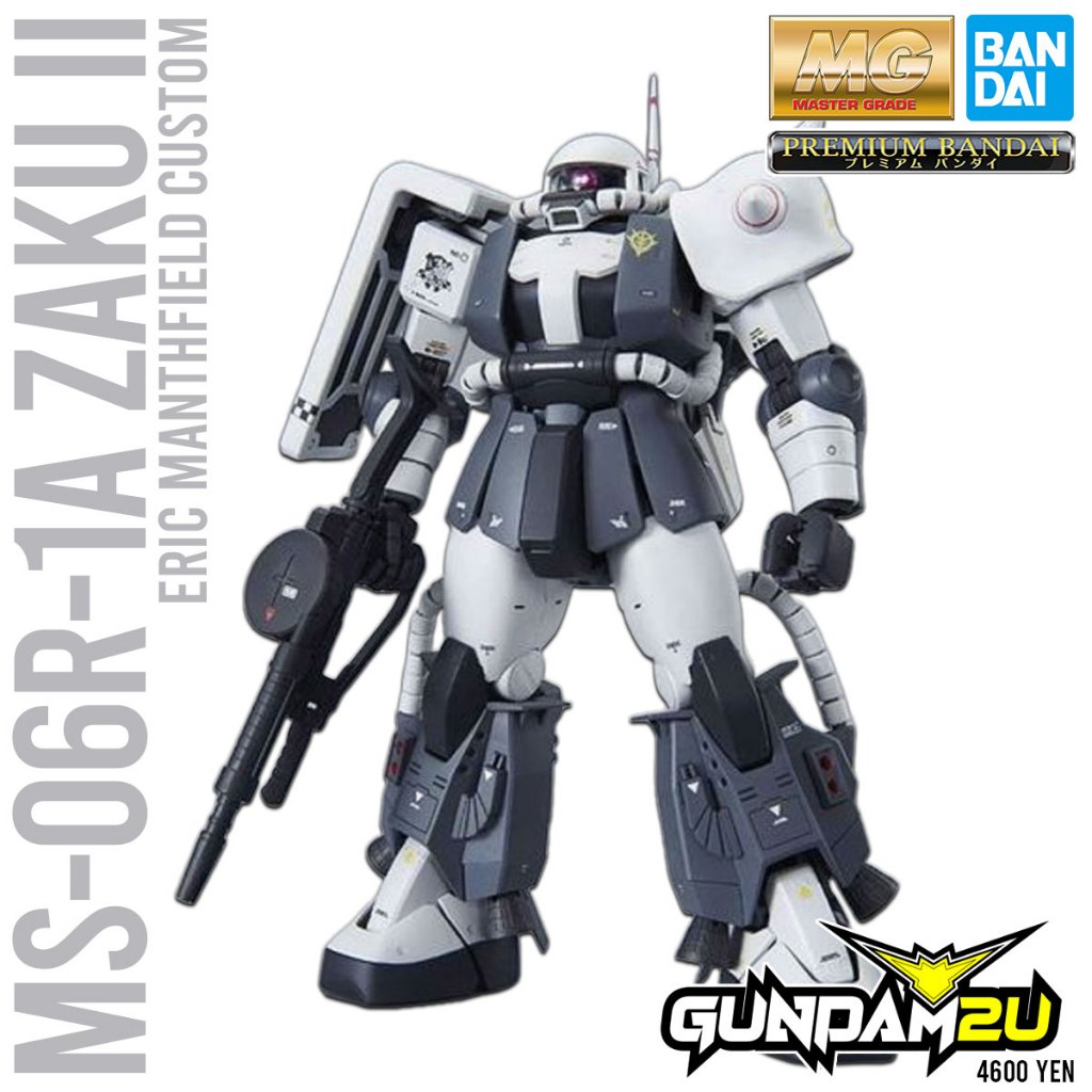 P-BANDAI MG Eric Manthfield Zaku 2 MS-06R-1A High Mobility Zaku Ver 2.0 ...