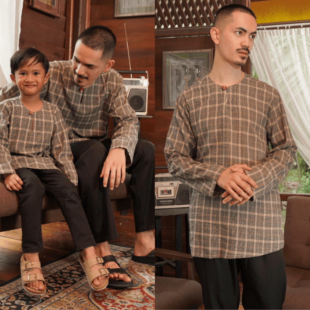 Kurta Patih - Hijau Kelabu | Shopee Malaysia
