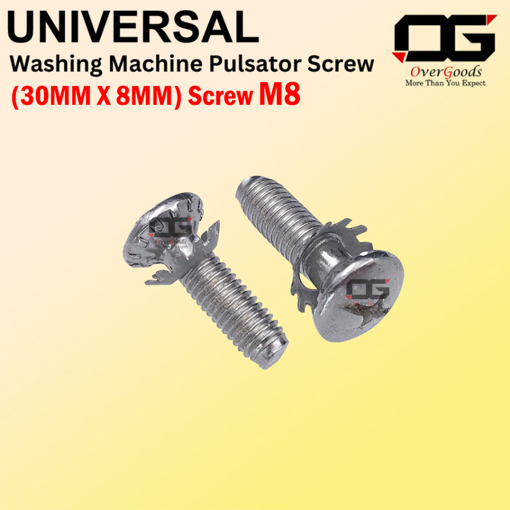 Washing Machine Screw Pulsator / Mesin Basuh Skru Pulsator M8 (30MM X ...