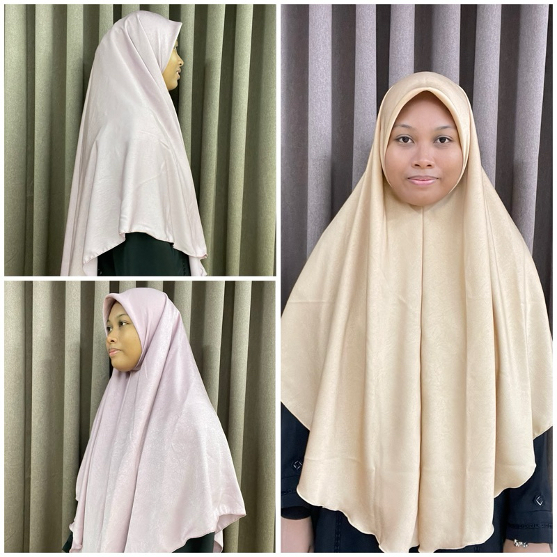 Tudung Labuh Sutera Emboss Satin | 2 lapis | Tudung Sarung | Flowy ...