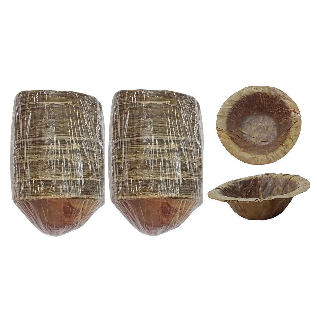 Thonnai/ Leaf Bowl Disposable Plates (1 pack approx 100 pcs) | Shopee ...