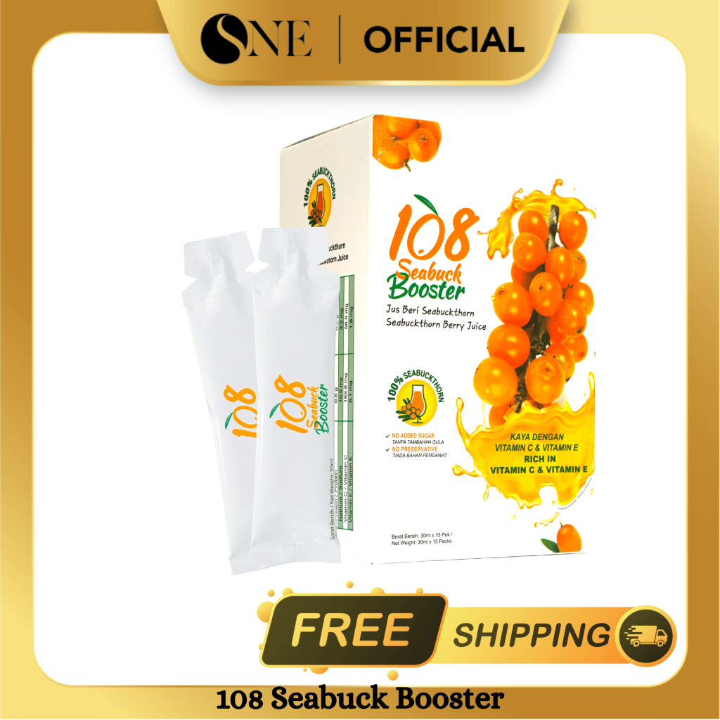 SNE 108 Seabuck Booster 108 沙棘原浆 [OFFICIAL STORE-READY STOCK] | Shopee ...