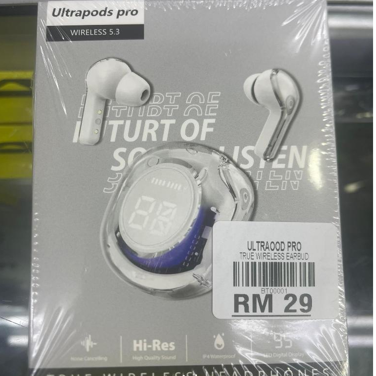 Ultrapods Pro TWS Wireless Earbuds LED Display Bluetooth Headphone ...